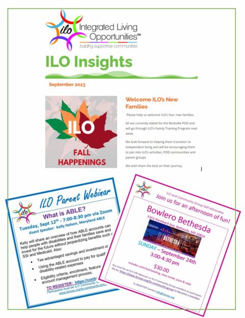 Welcome to ILO - Integrated Living Opportunities